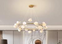 China Flower Big Chandelier Interior Designer Ceramic Pendant Lamp Home Decoration For Dinning Room for sale