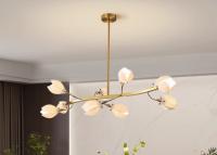 China Flower Big Chandelier Interior Designer Ceramic Pendant Lamp Home Decoration For Dinning Room for sale