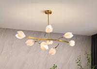 China Flower Big Chandelier Interior Designer Ceramic Pendant Lamp Home Decoration For Dinning Room for sale