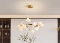 China Flower Big Chandelier Interior Designer Ceramic Pendant Lamp Home Decoration For Dinning Room for sale