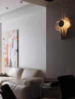 China Nordic silver wall lamp modern simple bedroom bedside minimalist light wall lamp for sale