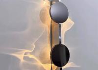China Nordic silver wall lamp modern simple bedroom bedside minimalist light wall lamp for sale