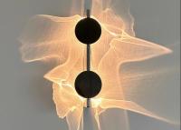 China Nordic silver wall lamp modern simple bedroom bedside minimalist light wall lamp for sale