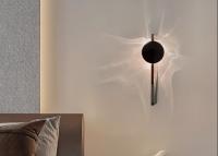 China Nordic silver wall lamp modern simple bedroom bedside minimalist light wall lamp for sale