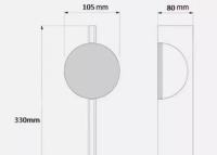 China Nordic silver wall lamp modern simple bedroom bedside minimalist light wall lamp for sale