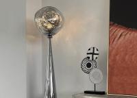 China Nordic silver table lamp modern simple bedroom bedside ball light floor lamp for sale