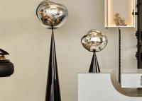 China Nordic silver table lamp modern simple bedroom bedside ball light floor lamp for sale