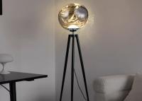 China Nordic silver table lamp modern simple bedroom bedside ball light floor lamp for sale