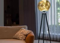 China Nordic silver table lamp modern simple bedroom bedside ball light floor lamp for sale