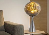 China Nordic silver table lamp modern simple bedroom bedside ball light floor lamp for sale