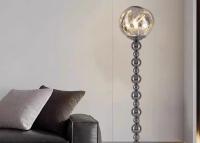 China Nordic silver table lamp modern simple bedroom bedside ball light floor lamp for sale
