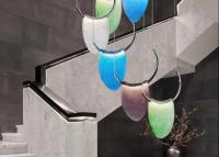 China Modern art celebrity living room bedroom children's room designer recommended restaurant bar colored glass chandelier for sale