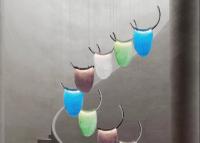China Modern art celebrity living room bedroom children's room designer recommended restaurant bar colored glass chandelier for sale