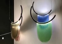 China Modern art celebrity living room bedroom children's room designer recommended restaurant bar colored glass chandelier for sale