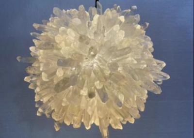 China Brazil imported pure natural crystal stone lamp chandelier bedroom living room restaurant lamp simple American crystal lamp for sale
