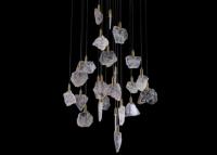 China Brazil imported pure natural crystal stone lamp chandelier bedroom living room restaurant lamp simple American crystal lamp for sale
