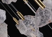 China Brazil imported pure natural crystal stone lamp chandelier bedroom living room restaurant lamp simple American crystal lamp for sale