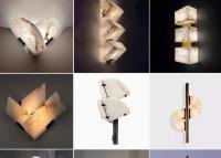 China Marble Lamp for Home Decoration Simple Morroco Lighting Marble Bulb Wall Lamp with Certification Inspection for sale