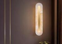 China Marble Lamp for Home Decoration Simple Morroco Lighting Marble Bulb Wall Lamp with Certification Inspection for sale