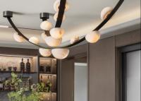 China Marble Lamp For Home Decoration Lighting Leather Chandelier For Villa And Project for sale