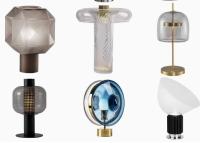 China Modern Light Design Nordic Corner Standing Glass Table Lamp For Living Room for sale