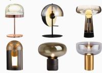 China Modern Light Design Nordic Corner Standing Glass Table Lamp For Living Room for sale