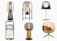 China Modern Light Design Nordic Corner Standing Glass Table Lamp For Living Room for sale