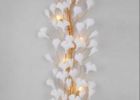 China Hotel Elegant Magnolia Flower Ceramic Wall Lamp for sale