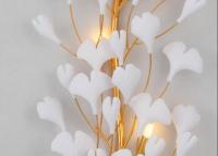 China Hotel Elegant Magnolia Flower Ceramic Wall Lamp for sale