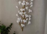 China Hotel Elegant Magnolia Flower Ceramic Wall Lamp for sale