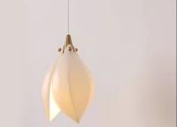 China Hotel Elegant Magnolia Flower Ceramic Wall Bowl Sconce Light for sale