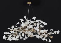 China Project Chandelier Living Room Dining Room Lamp Light Luxury Leaf Villa Chandelier for sale