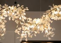 China Project Chandelier Living Room Dining Room Lamp Light Luxury Leaf Villa Chandelier for sale