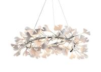 China Project Chandelier Living Room Dining Room Lamp Light Luxury Leaf Villa Chandelier for sale