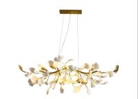China Project Chandelier Living Room Dining Room Lamp Light Luxury Leaf Villa Chandelier for sale