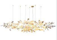 China Project Chandelier Living Room Dining Room Lamp Light Luxury Leaf Villa Chandelier for sale