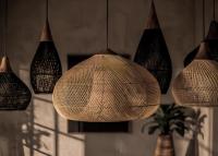 China Bamboo Chandelier For Restaurant Rattan Chandelier Retro Art Homestay Tea Room Living Room Bar Rattan Lamp for sale