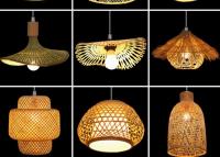 China Bamboo Chandelier For Project Rattan Chandelier Retro Art Homestay Tea Room Living Room Bar Rattan Lamp for sale