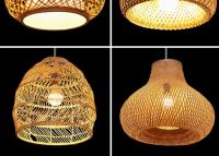 China Bamboo Chandelier For Project Rattan Chandelier Retro Art Homestay Tea Room Living Room Bar Rattan Lamp for sale