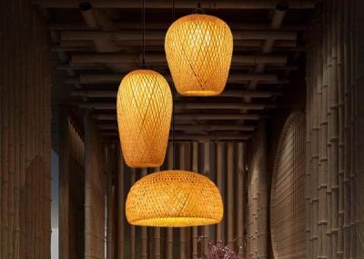 China Bamboo Chandelier For Project Rattan Chandelier Retro Art Homestay Tea Room Living Room Bar Rattan Lamp for sale