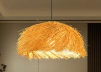 China Bamboo Chandelier For Project Rattan Chandelier Retro Art Homestay Tea Room Living Room Bar Rattan Lamp for sale