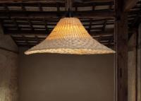 China Bamboo Chandelier For Project Rattan Chandelier Retro Art Homestay Tea Room Living Room Bar Rattan Lamp for sale