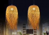 China Bamboo Chandelier For Project Rattan Chandelier Retro Art Homestay Tea Room Living Room Bar Rattan Lamp for sale