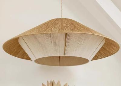 China Bamboo Chandelier For Project Rattan Chandelier Retro Art Homestay Tea Room Living Room Bar Rattan Lamp for sale