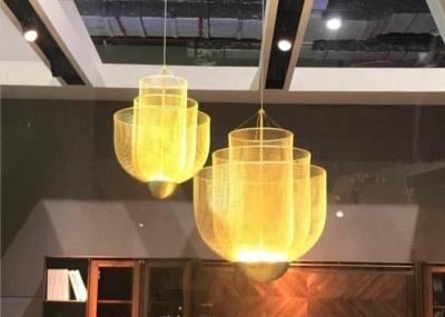 China Creative modern gold metal ceiling chandelier art decor hanging lamps led pendant light for sale