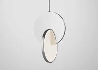 China Modern led metal drop pendant lighting fixtures indoor mirror ceiling chandelier living room decor pendant lamp for sale