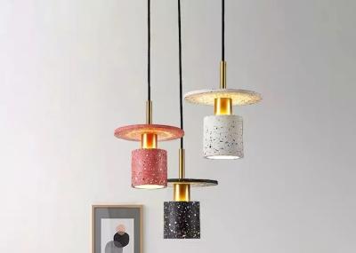 China Decoration Led Kitchen Cement Hanging Lamp E27 Restaurant Concrete Resin Pendant Lamp Fixture for sale