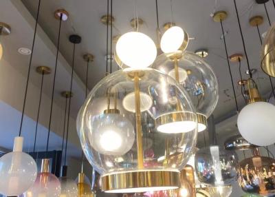 China New Marble Led Pendant Chandelier Light Glass Ceiling Kitchen Lights for sale