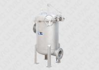 China Stainless Steel Bag Filter Housing Quick Lock For Edible Oils Filtration for sale