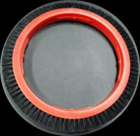 China PP/Aluminum Alloy Brush Wheel with Nylon/Hog Hair/Horse Hair for Stenter Machine Standard Size for sale